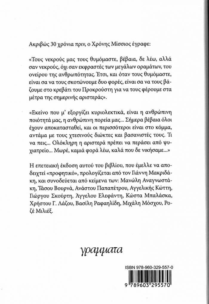 ΧΡΟΝΗΣ ΜΙΣΣΙΟΣ – ..ΚΑΛΑ ΕΣΥ ΣΚΟΤΩΘΗΚΕΣ ΝΩΡΙΣ – Beatnik Store