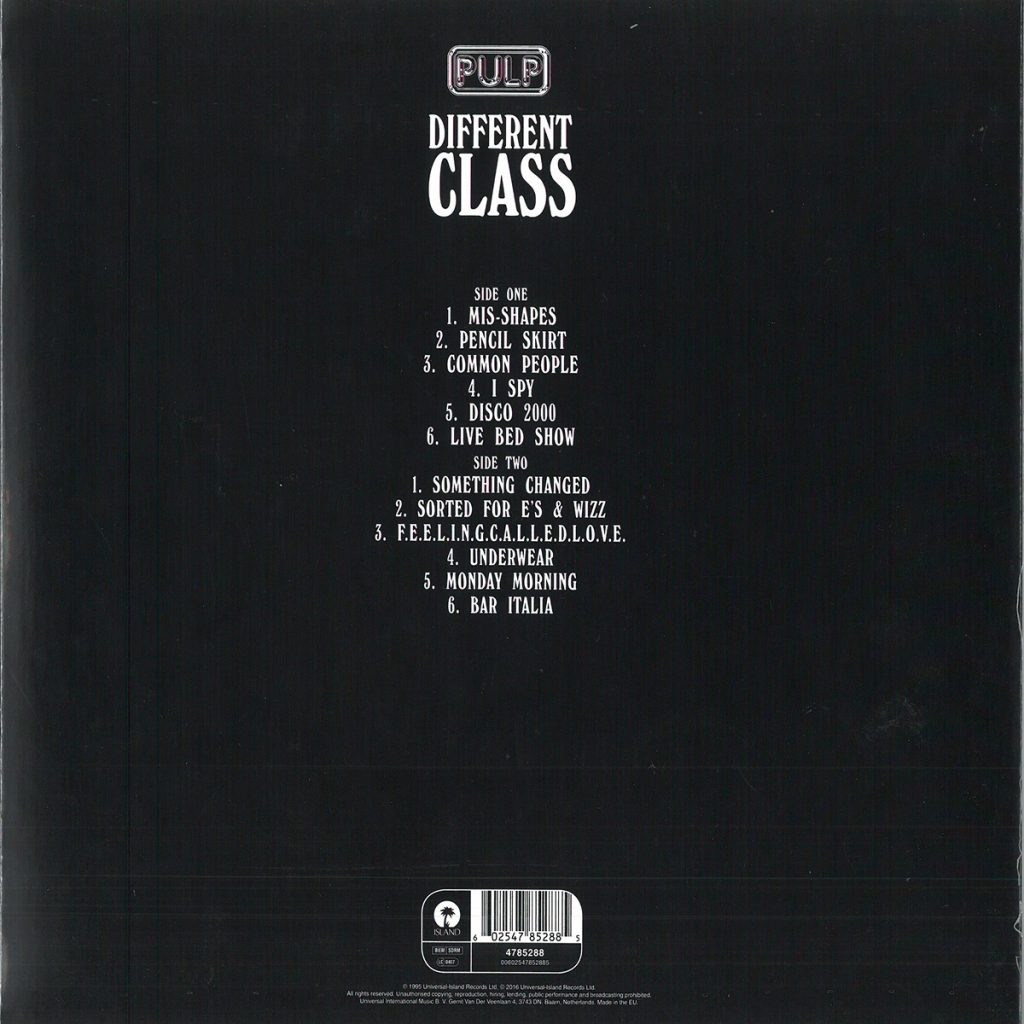 Pulp – Different Class – Beatnik Store